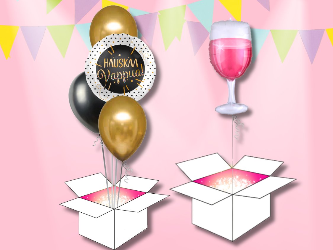 Vappupallo kotiinkuljetuksella – Tilaa helposti Palloboxi – Juhlamaailma